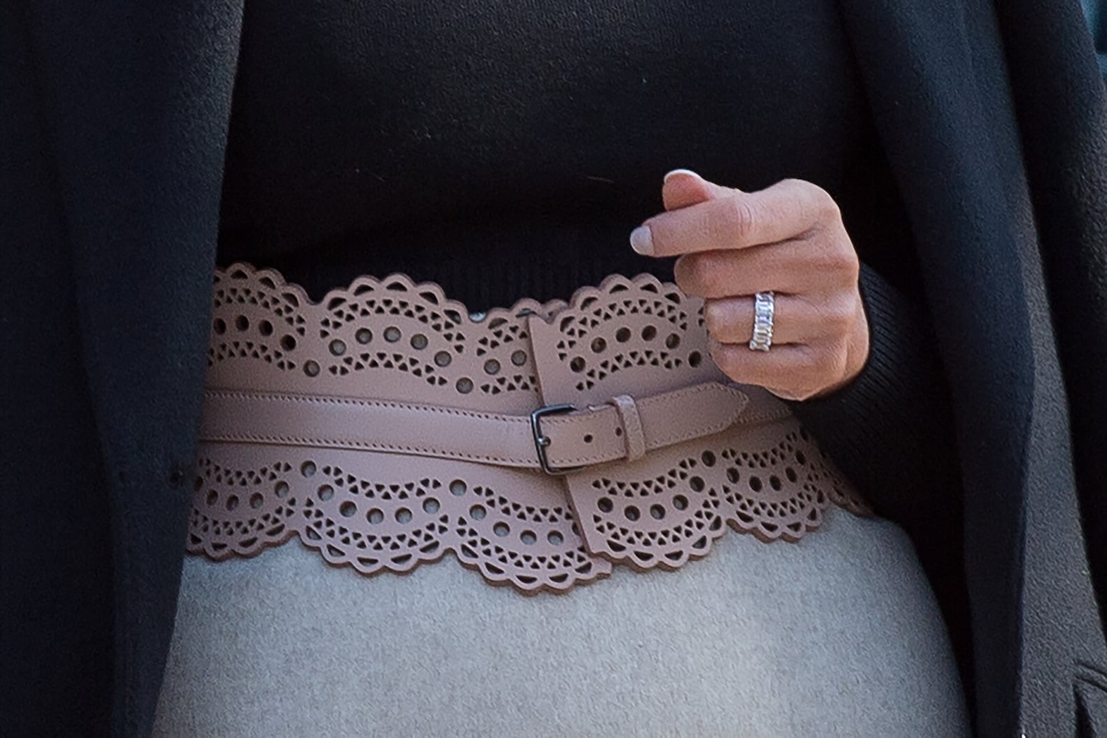 Melania Trump Alaia Belt at Great Wall of China | PS Fashion