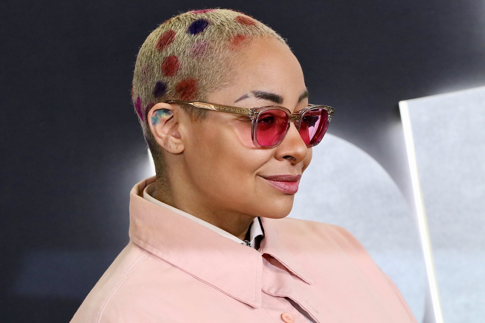 Raven-Symoné Debuts a Polka-Dot Buzz Cut on the Red Carpet | PS Beauty