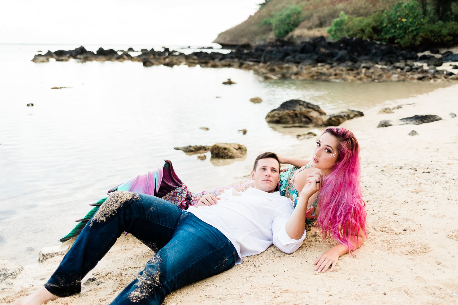 A Couple's Sexy Mermaid-Themed Photo Shoot | PS Love
