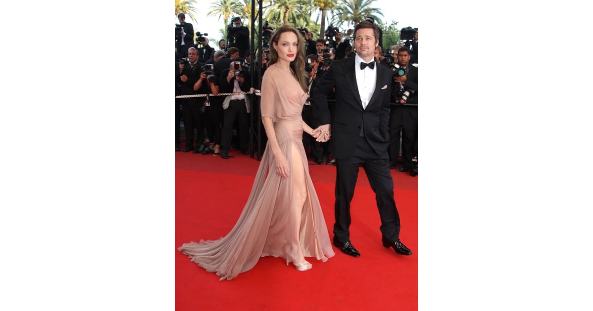 Angelina Jolie wore a nude Atelier Versace dress in 2009 for the | Most ... Angelina Jolie wore a nude Atelier Versace dress in 2009 for the | Most ...