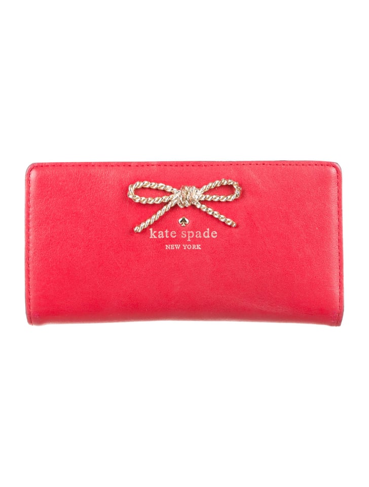 Kate Spade Leather Bow Wallet | Luxury Items on Sale | POPSUGAR Fashion ...