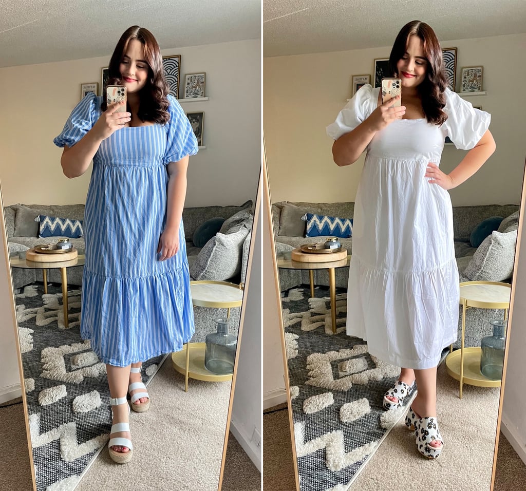 Old Navy Summer Puff-Sleeve Cotton Midi Dress Review | 2022 | POPSUGAR ...
