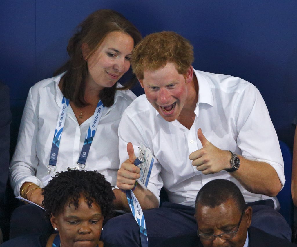 Prince Harry's Photobomb at the Commonwealth Games | POPSUGAR Celebrity