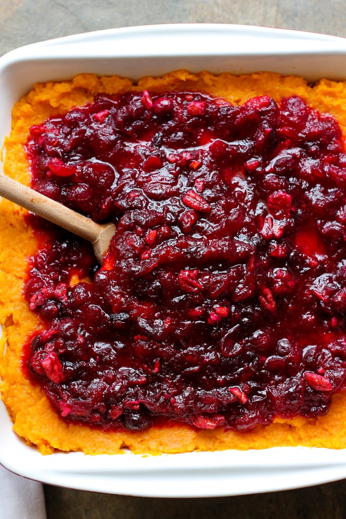 Mashed Sweet Potatoes With Orange Cranberry Pecan Sauce | POPSUGAR Food