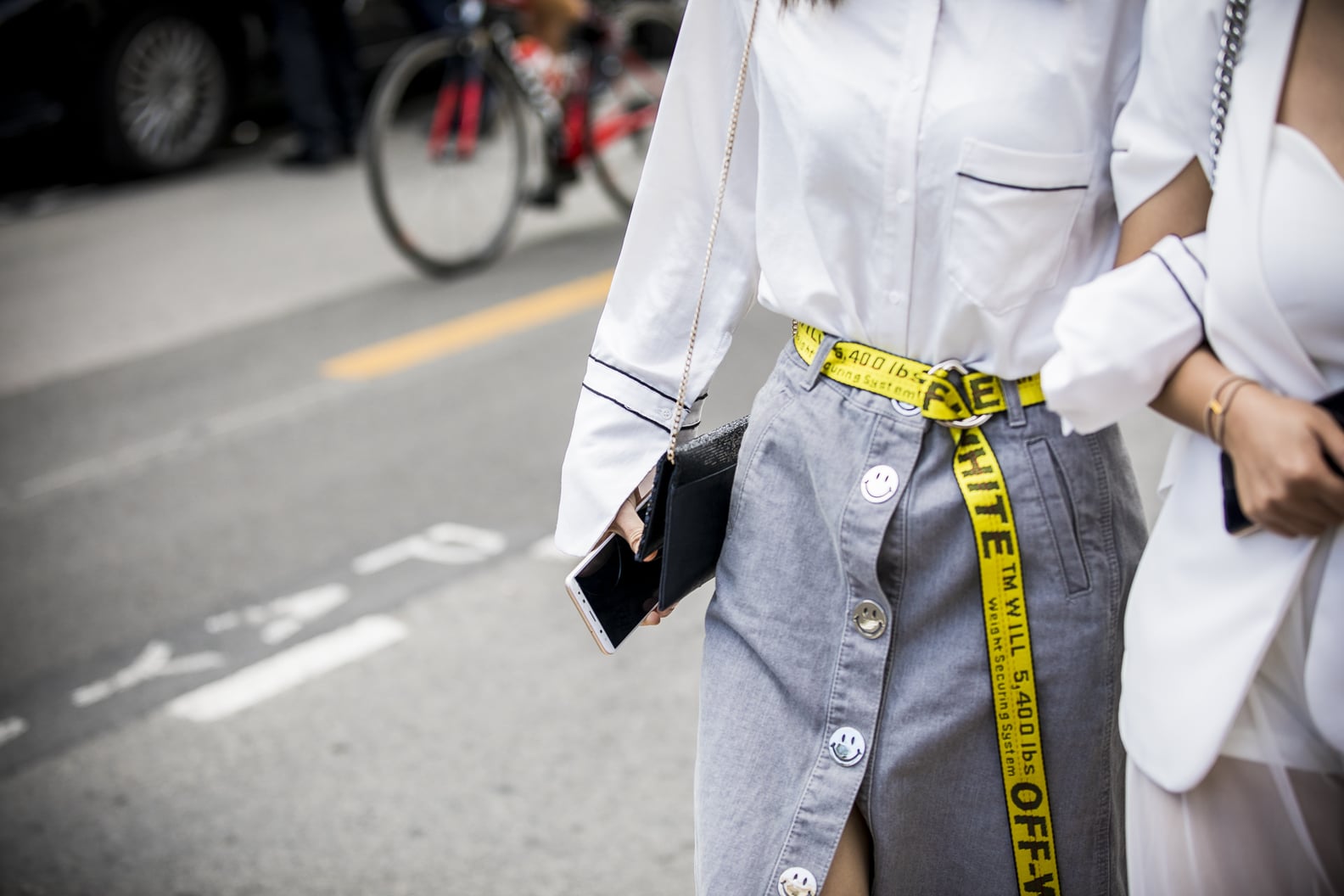 How to Actually Wear That Super-Trendy Off-White Belt | PS Fashion