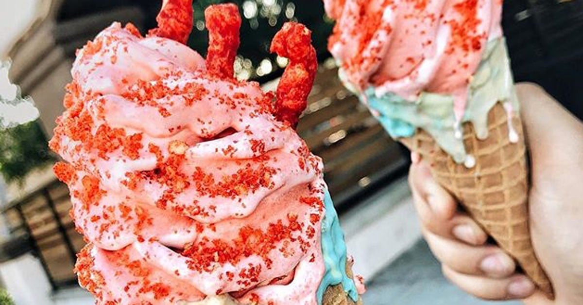 Drill'd Ice Cream Hot Cheetos Vanilla Ice Cream | PS Food