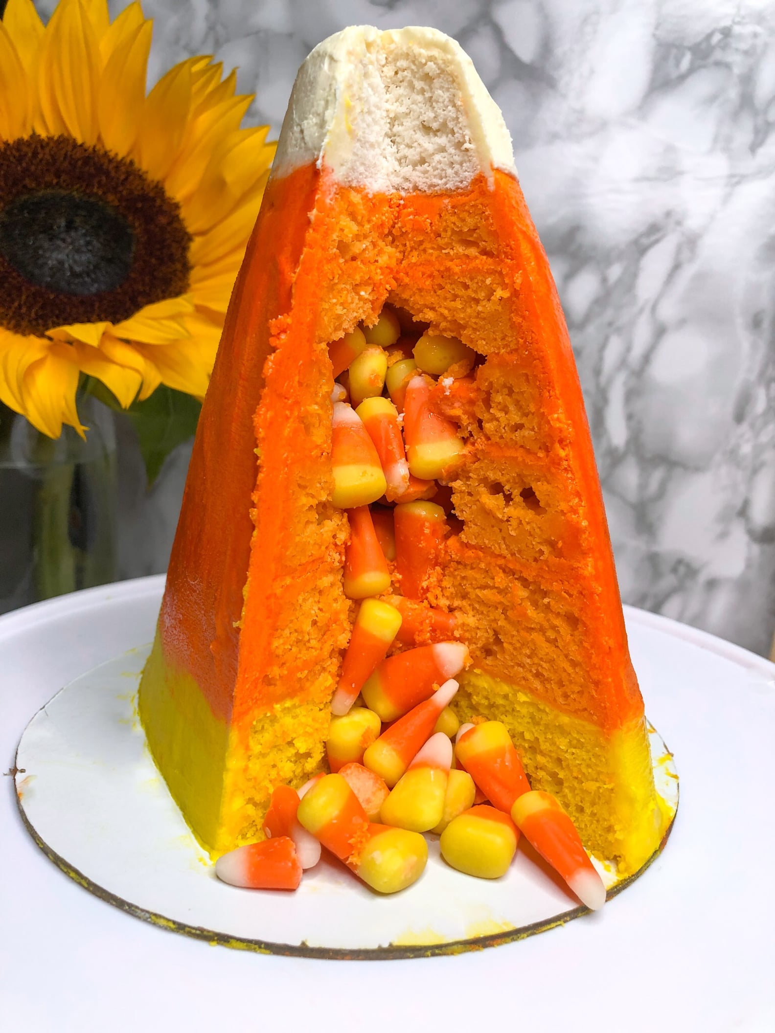 Candy Corn Cake Recipe With Photos | PS Food