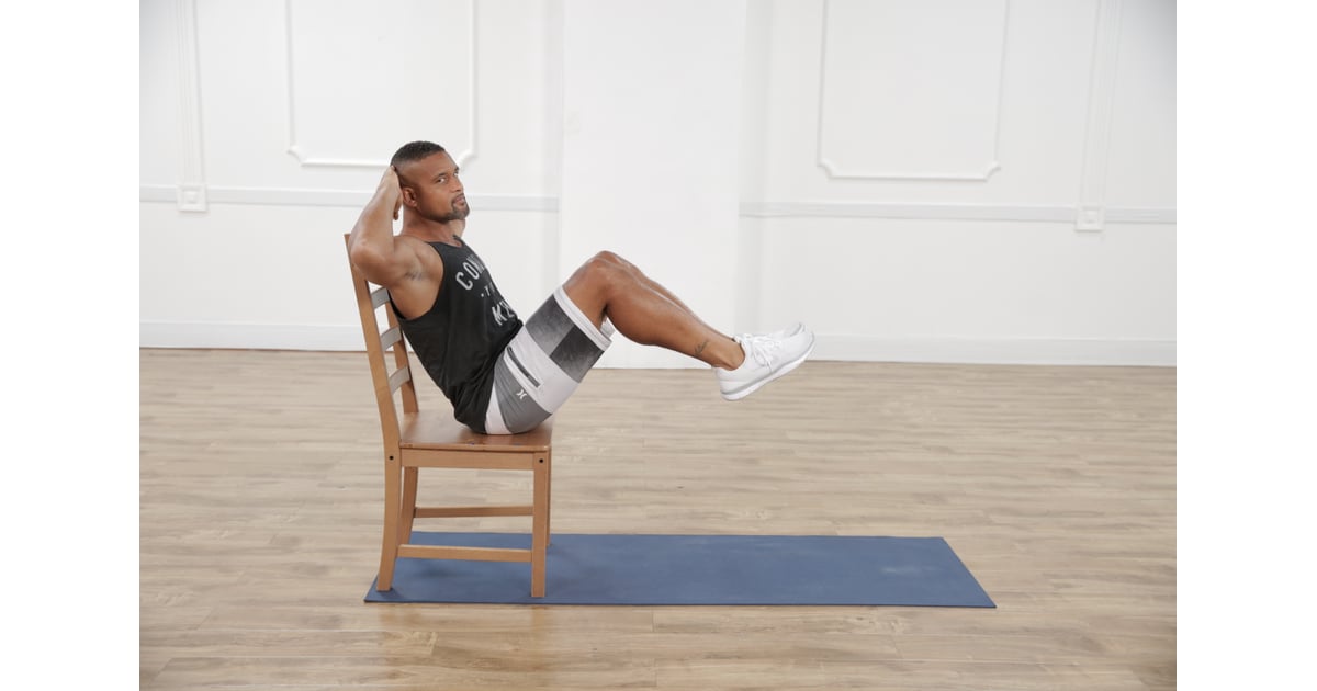 Seated Knee Raise Seated Ab Exercises From Shaun T Popsugar Fitness
