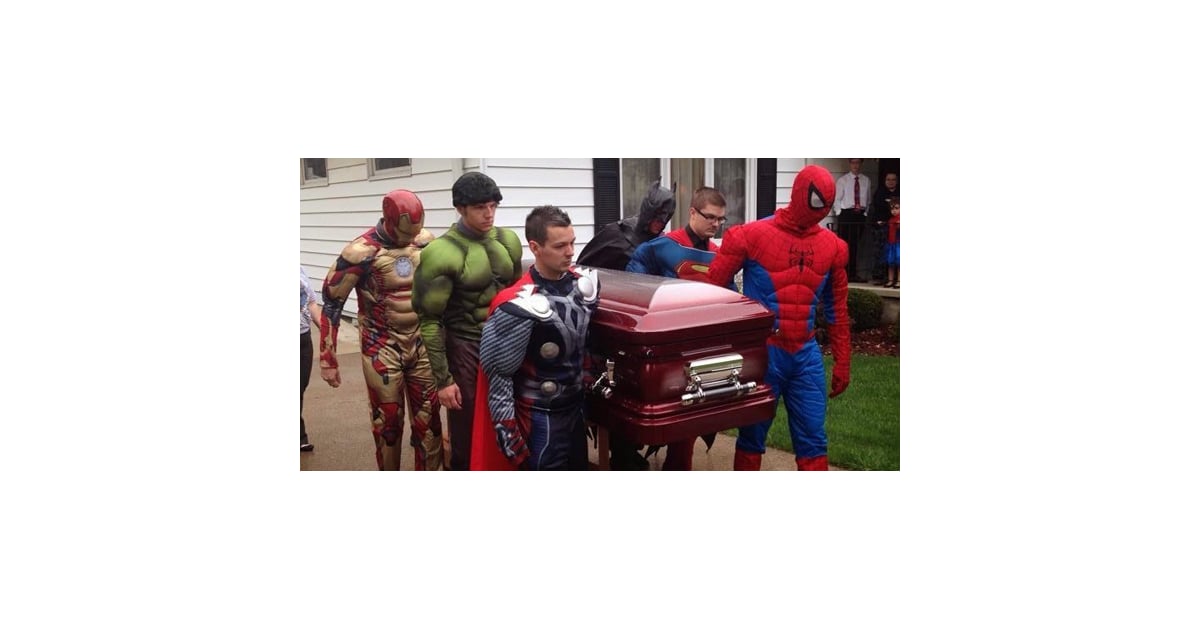 Family Hosts a Superhero Funeral | POPSUGAR Family