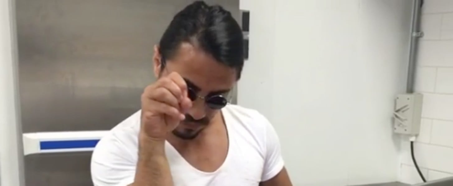 Salt Bae Seasoning a Burger on Instagram | POPSUGAR Food