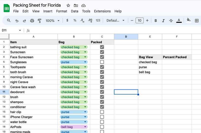 I Tried the Viral Spreadsheet Packing Hack From TikTok | PS Travel