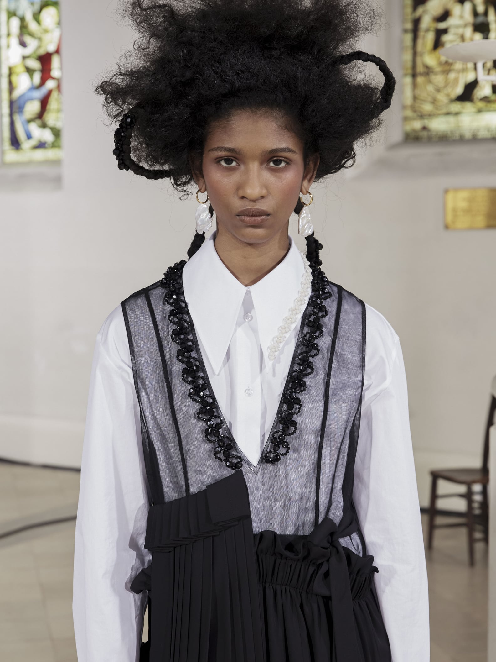 Simone Rocha Fall 2021 Features Patchwork and Regencycore | PS Fashion