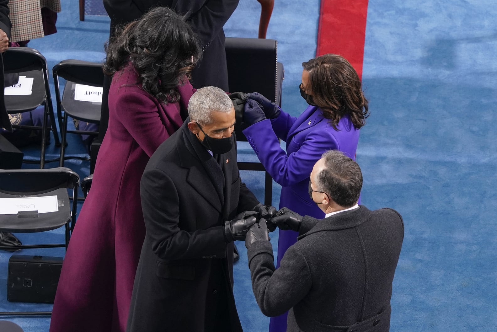 Everyone Was Fist-Bumping at the Presidential Inauguration | PS Celebrity