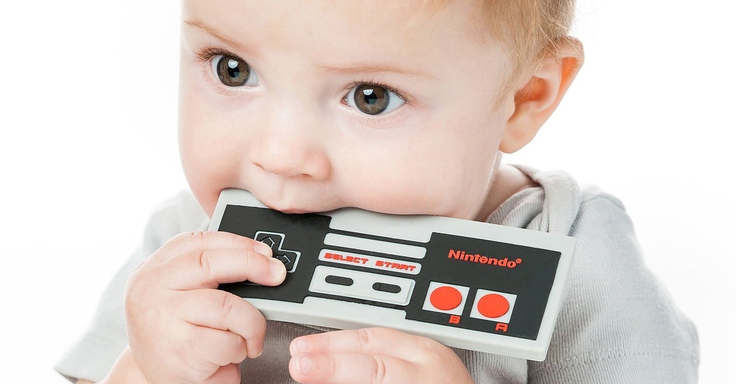 Nintendo NES Controller and Game Boy Silicone Teethers | PS Family