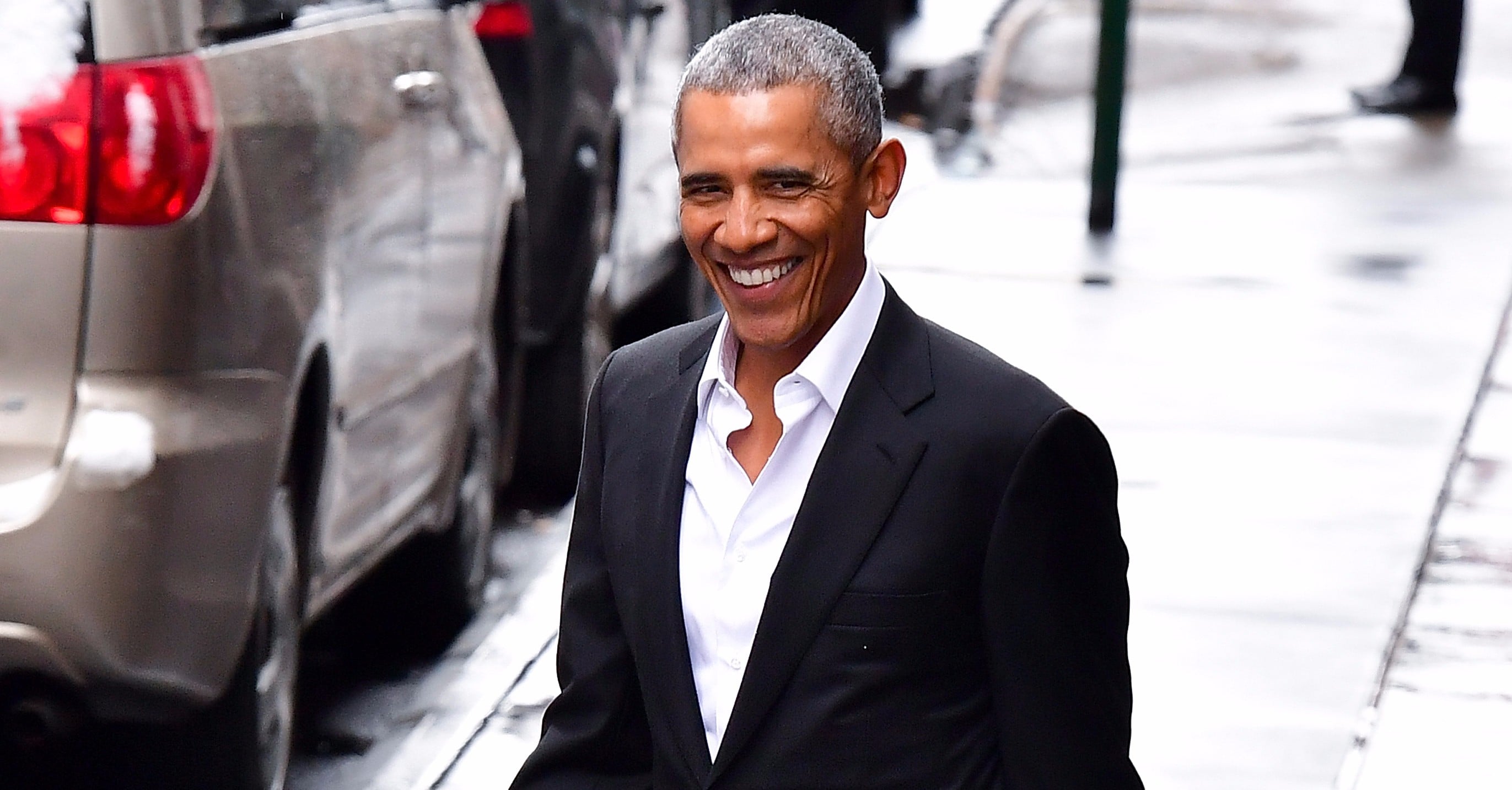 Barack and Michelle Obama With Bono in NYC March 2017 | POPSUGAR Celebrity