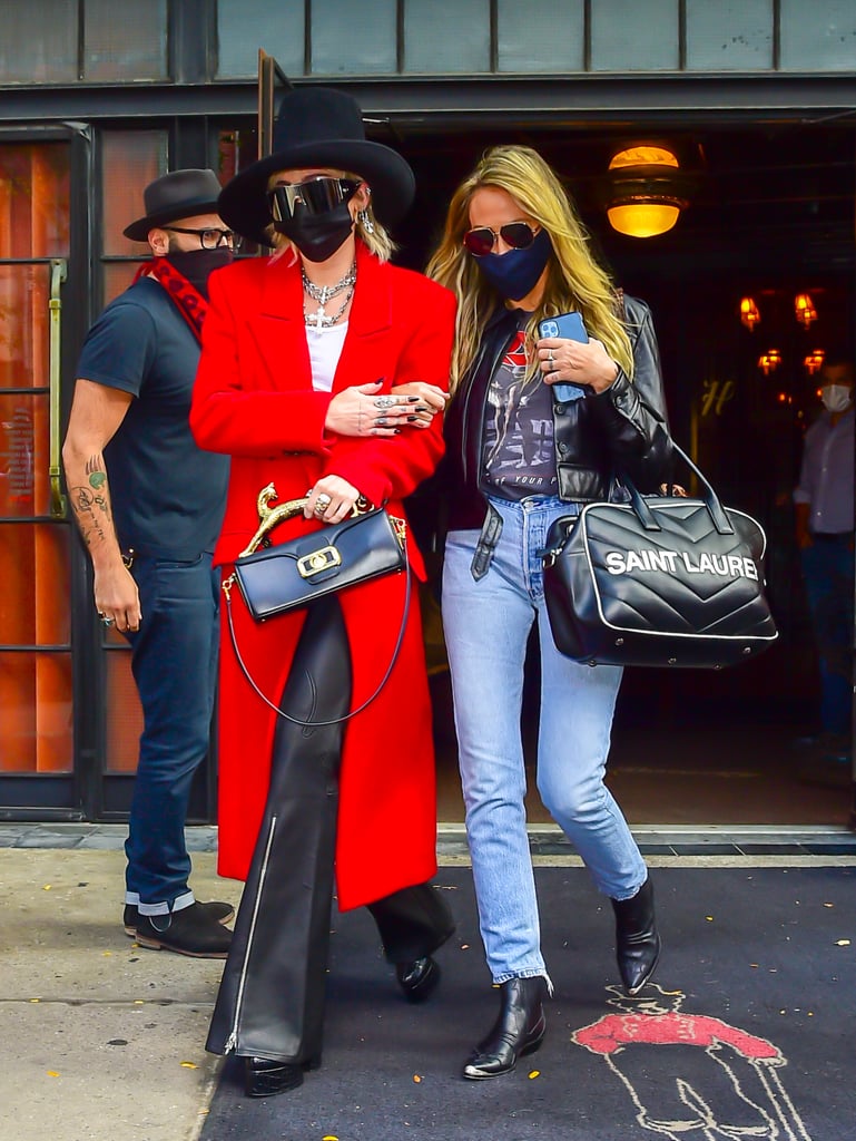 Miley Cyrus and Her Mom Tish Wear Designer Looks in New York | POPSUGAR ...