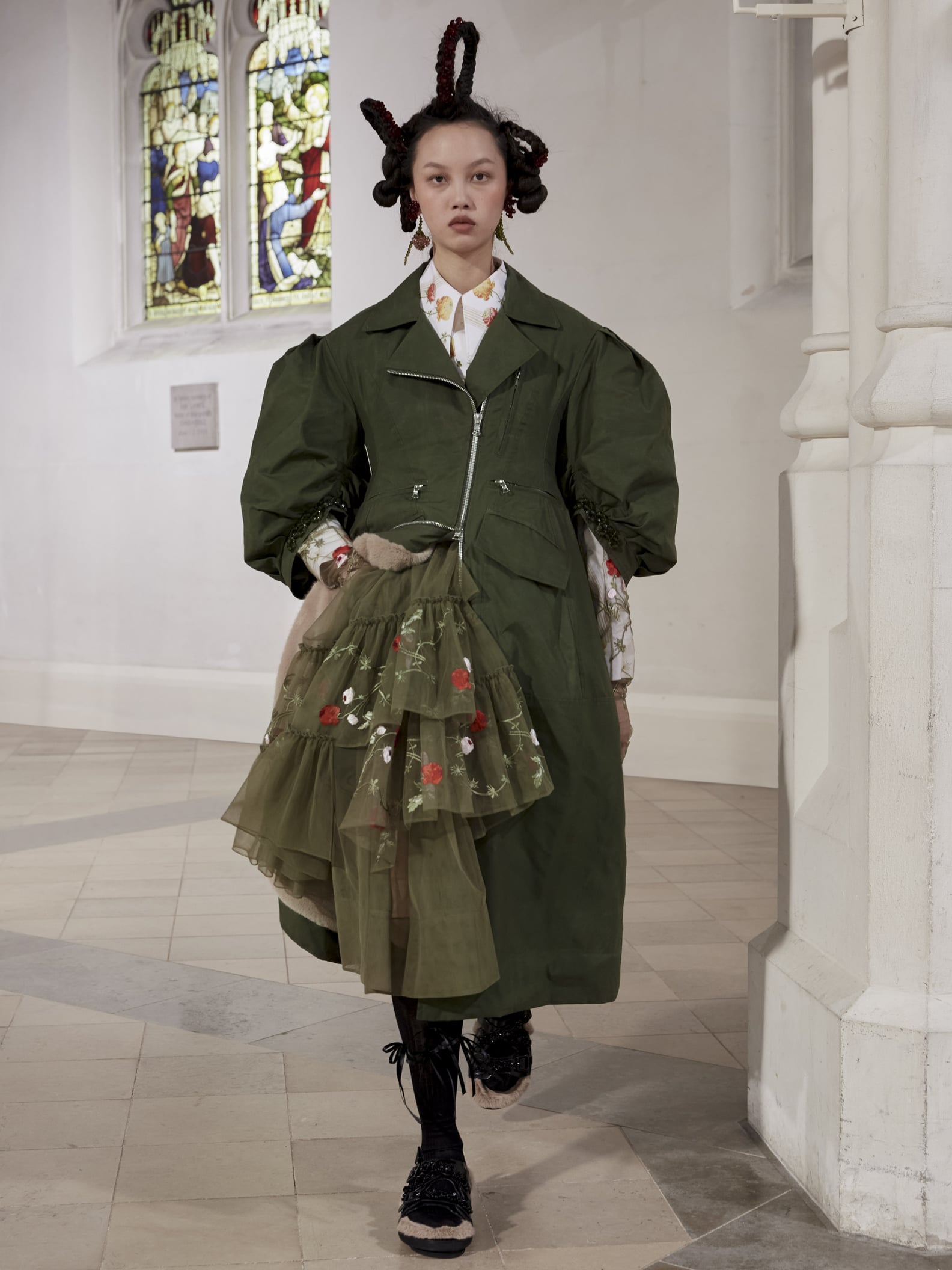 Simone Rocha Fall 2021 Features Patchwork and Regencycore | PS Fashion