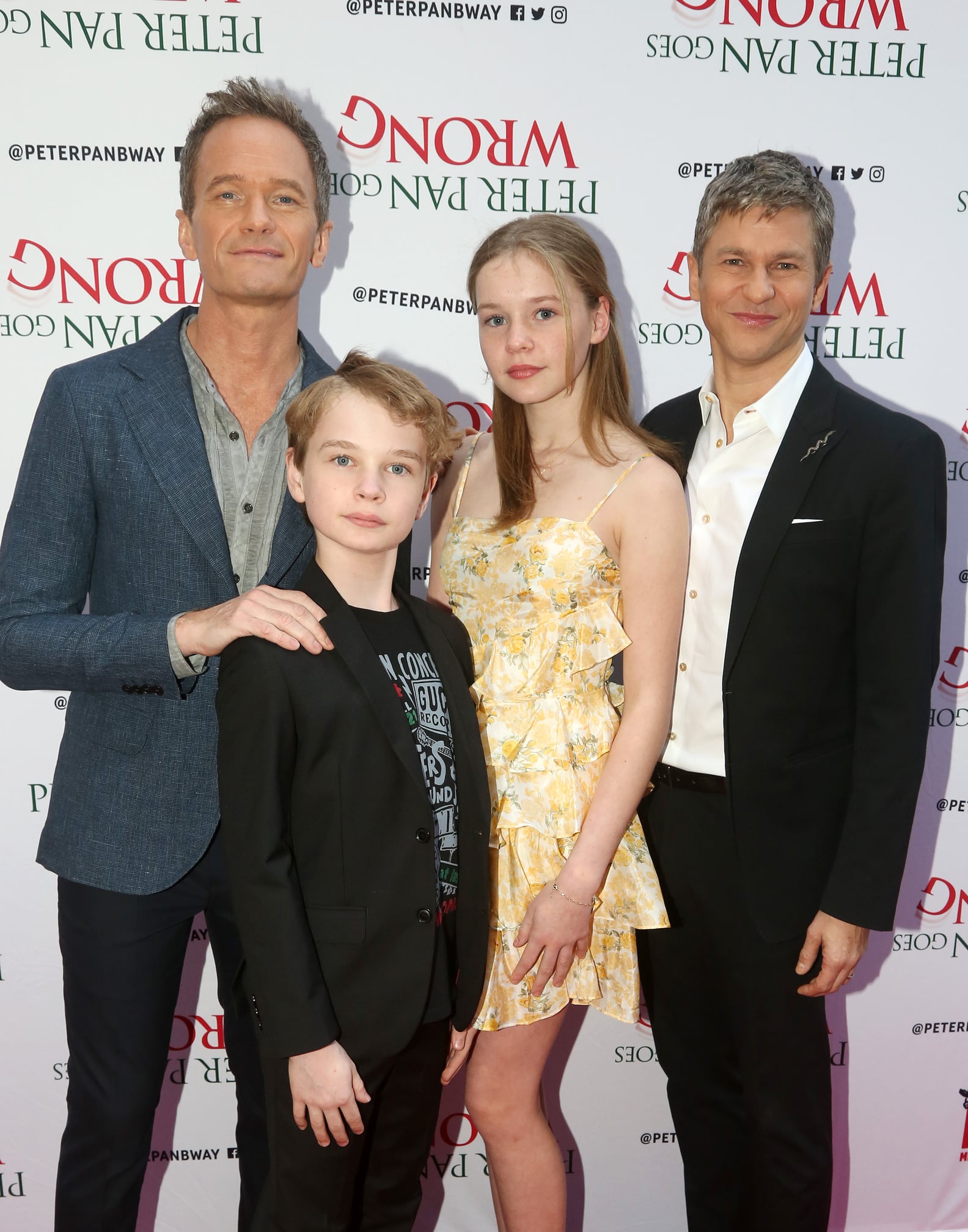 Neil Patrick Harris With His Twins at Peter Pan Goes Wrong | PS Celebrity