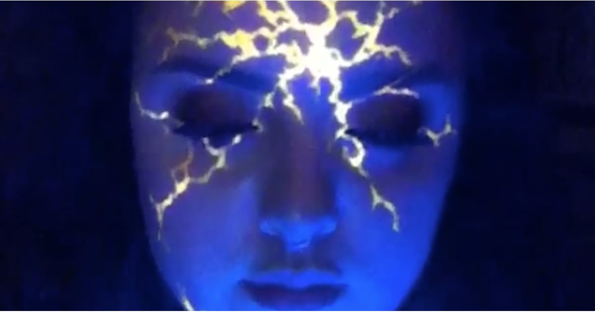 Black Light Lightning Makeup | POPSUGAR Beauty