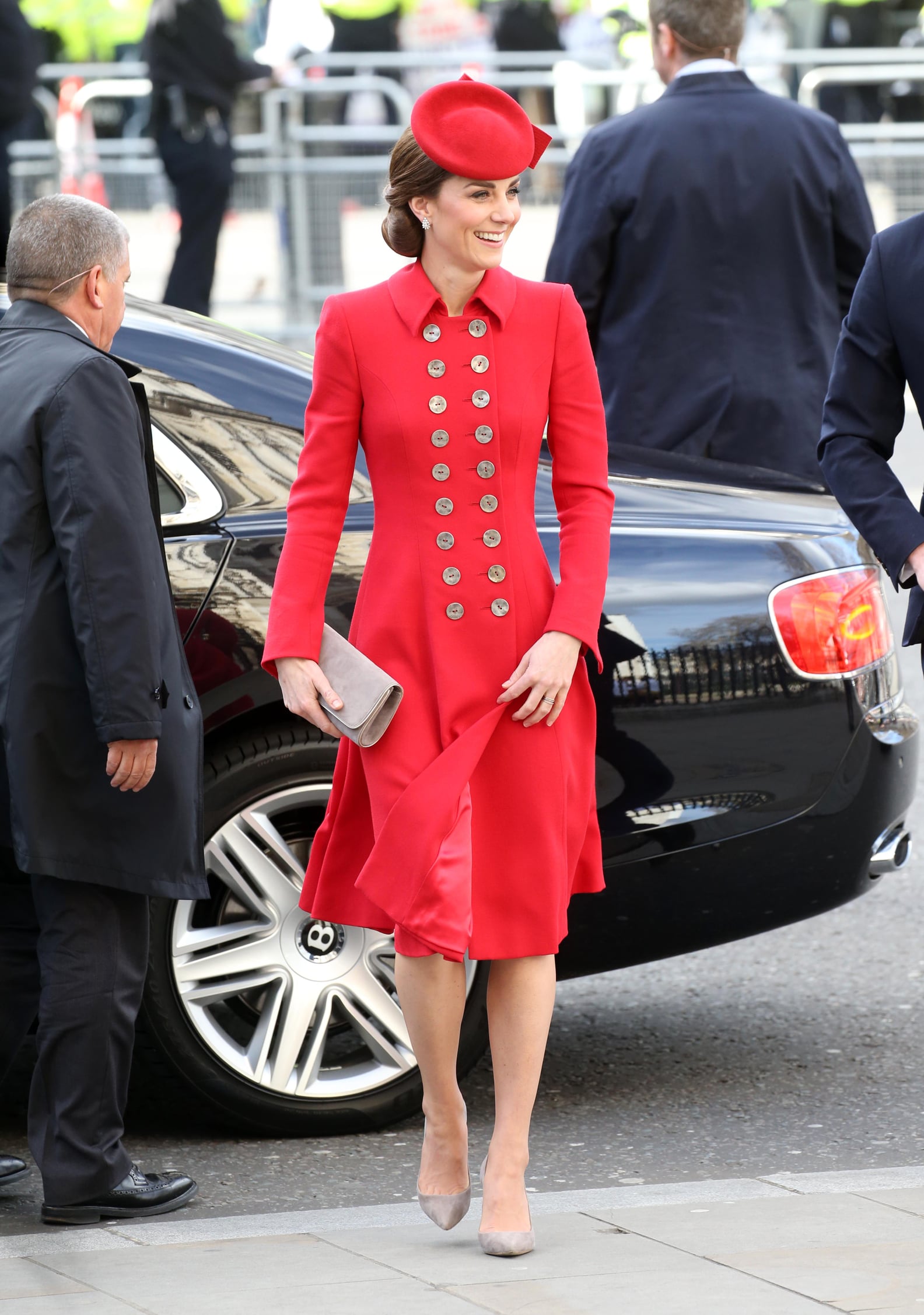 Kate Middleton's Red Catherine Walker Coat March 2019 | PS Fashion