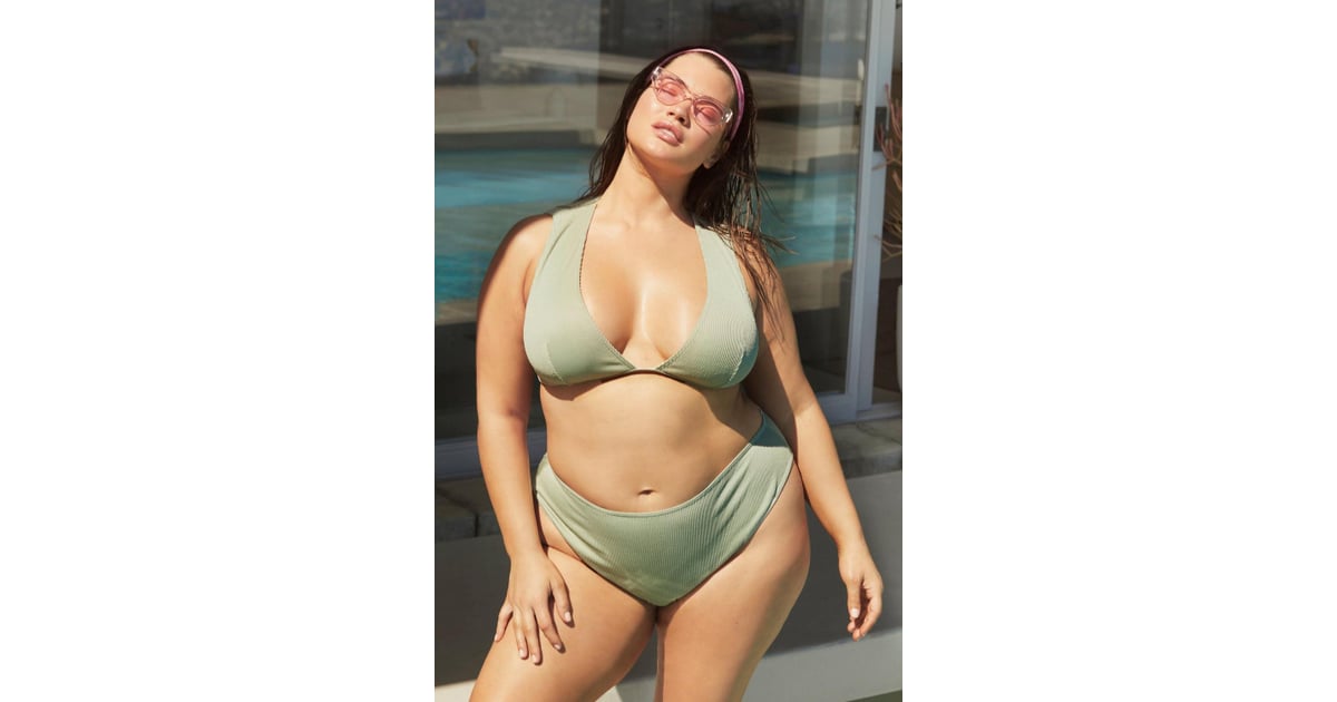 Nasty Gal Its Up To You Plus Plunging Bikini Top Nasty Gal Plus Size