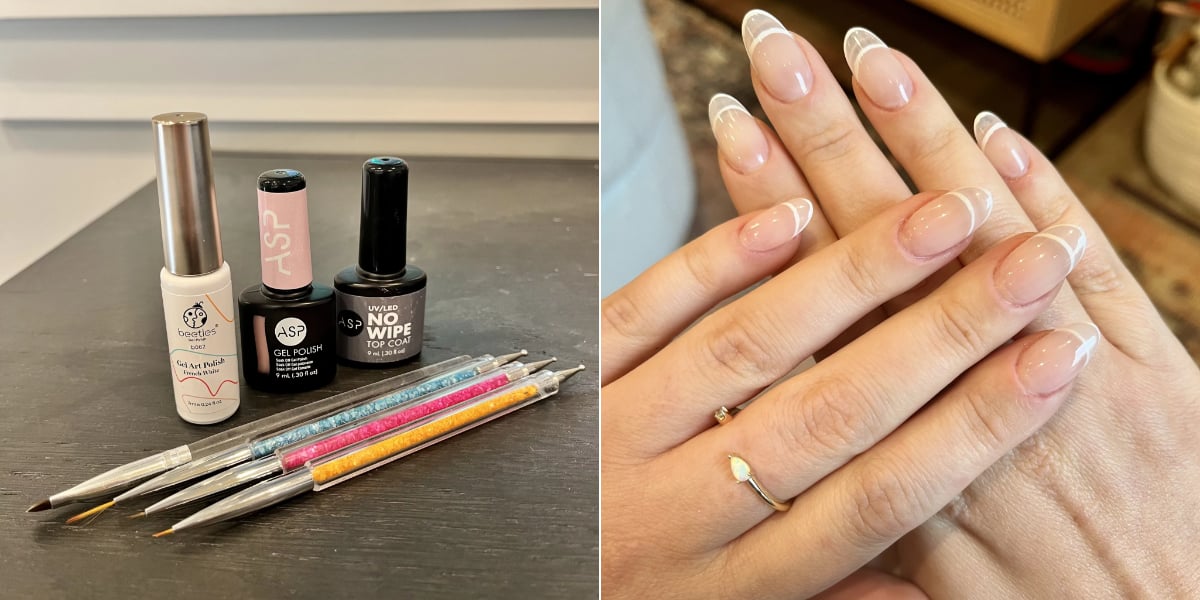 I Tried The Invisible French Manicure Trend See Photos Popsugar Beauty