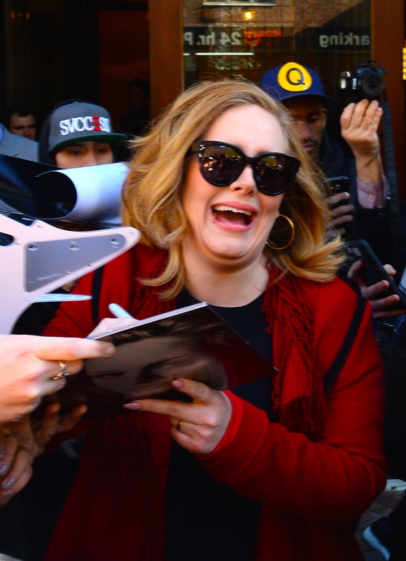 Adele Out in NYC After Her Album Release | POPSUGAR Celebrity