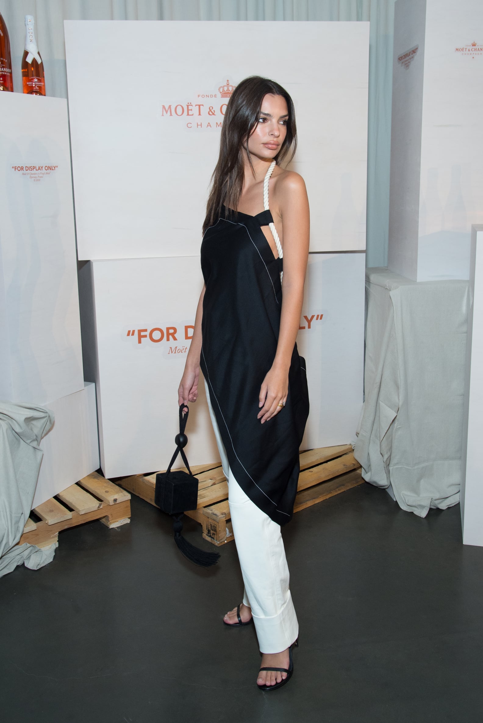 Emily Ratajkowski Dress With White Pants | PS Fashion