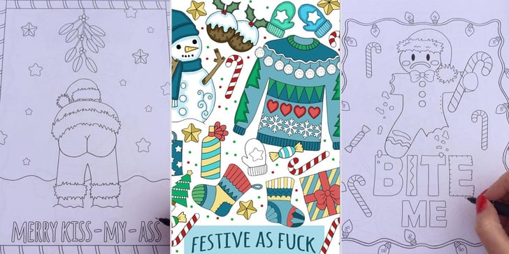 Curse-Word Christmas Colouring Book For Adults | POPSUGAR UK Parenting