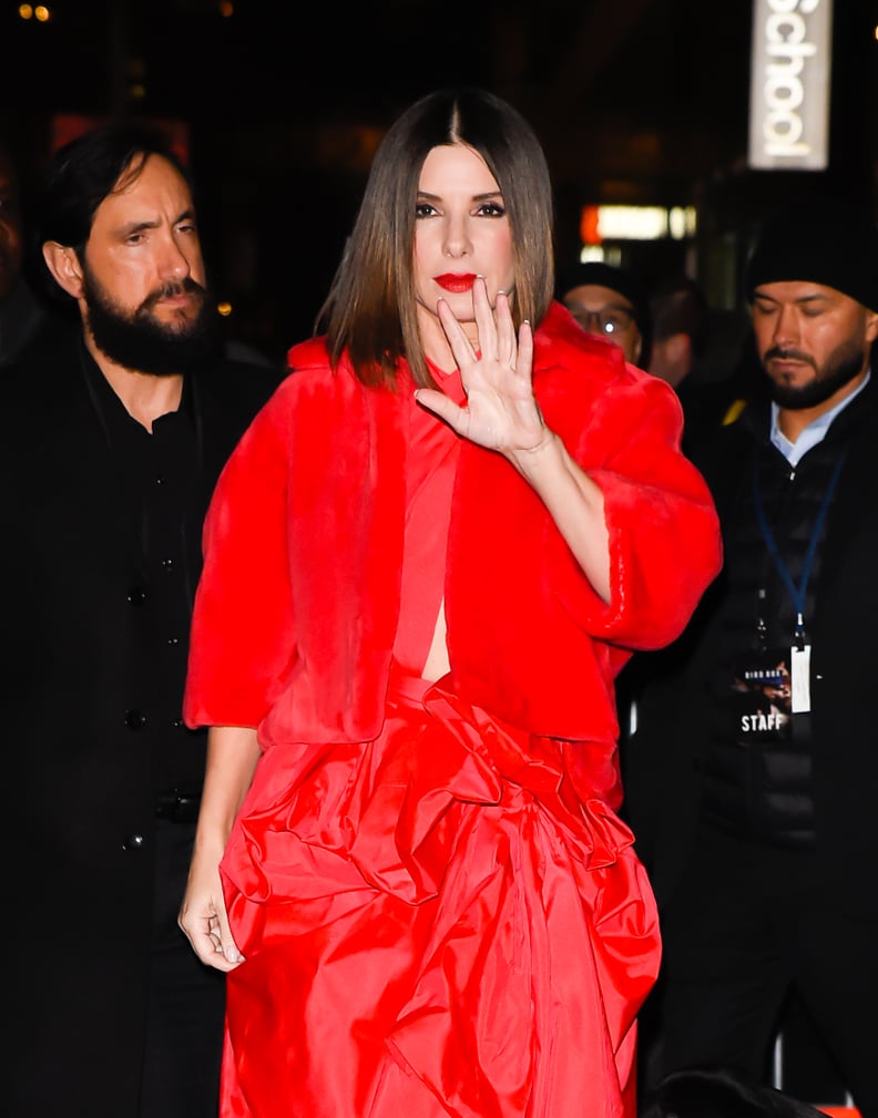 Sandra Bullock Red Dress at Bird Box Screening 2018 | PS Fashion