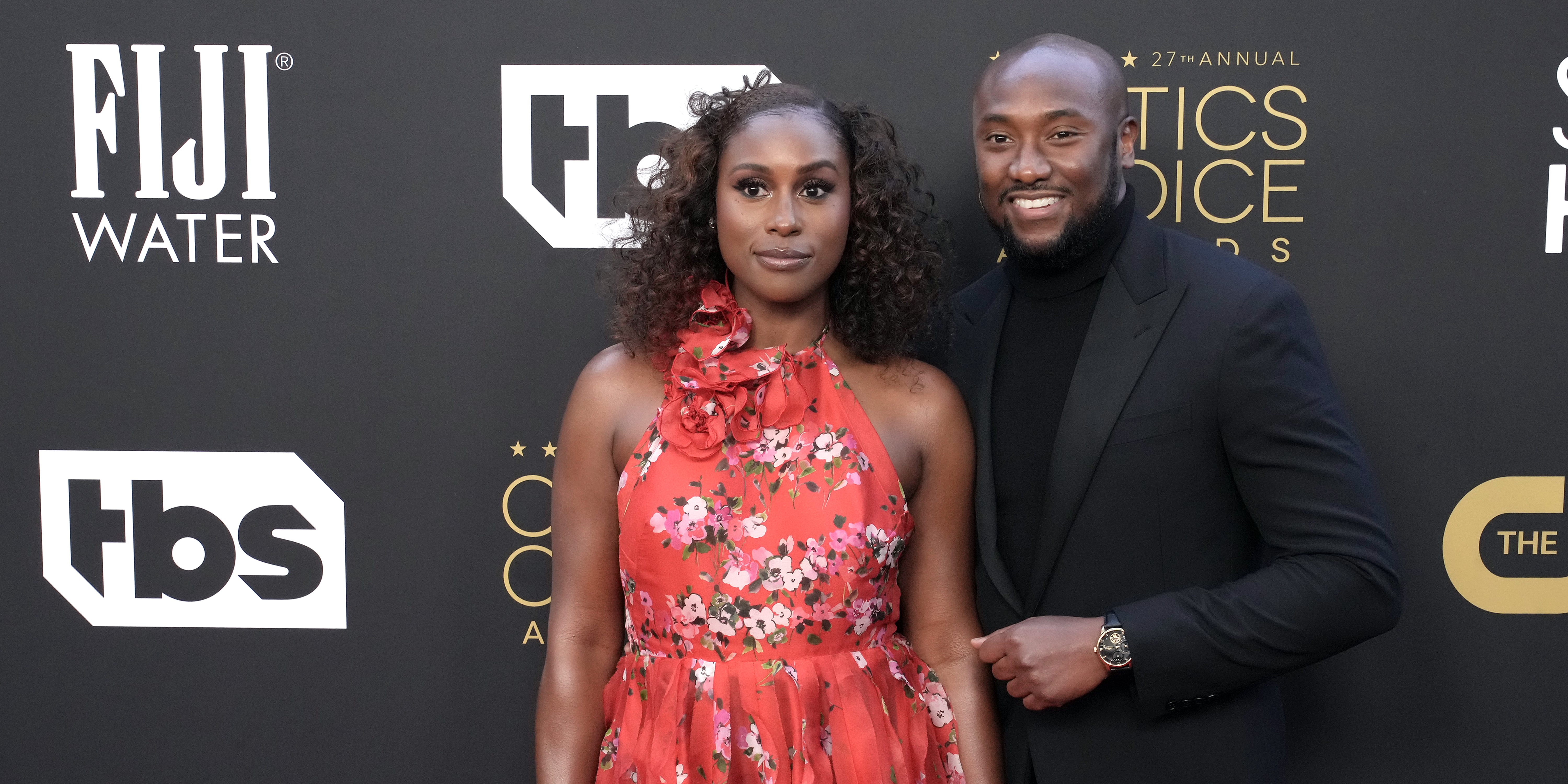 Issa Rae and Louis Diame at the 2022 Critics' Choice Awards | PS Celebrity