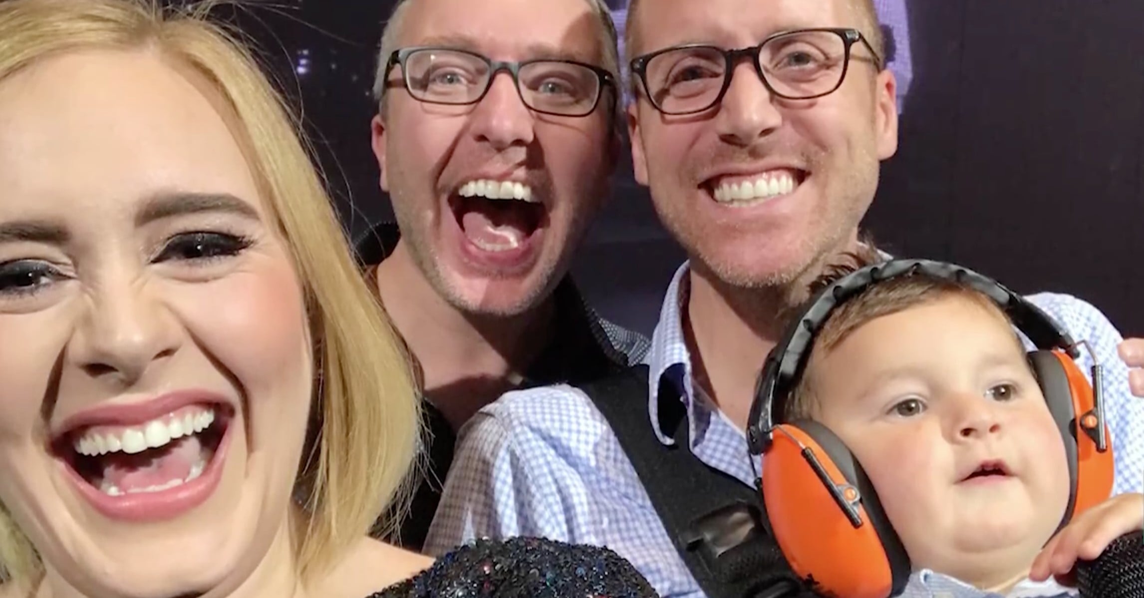 Adele's Concert Selfie With Two Dads and a Baby | PS Family