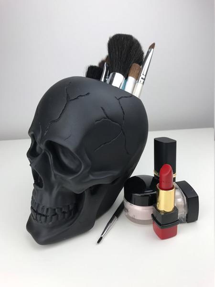 Skull Makeup Brush Holders | PS Beauty
