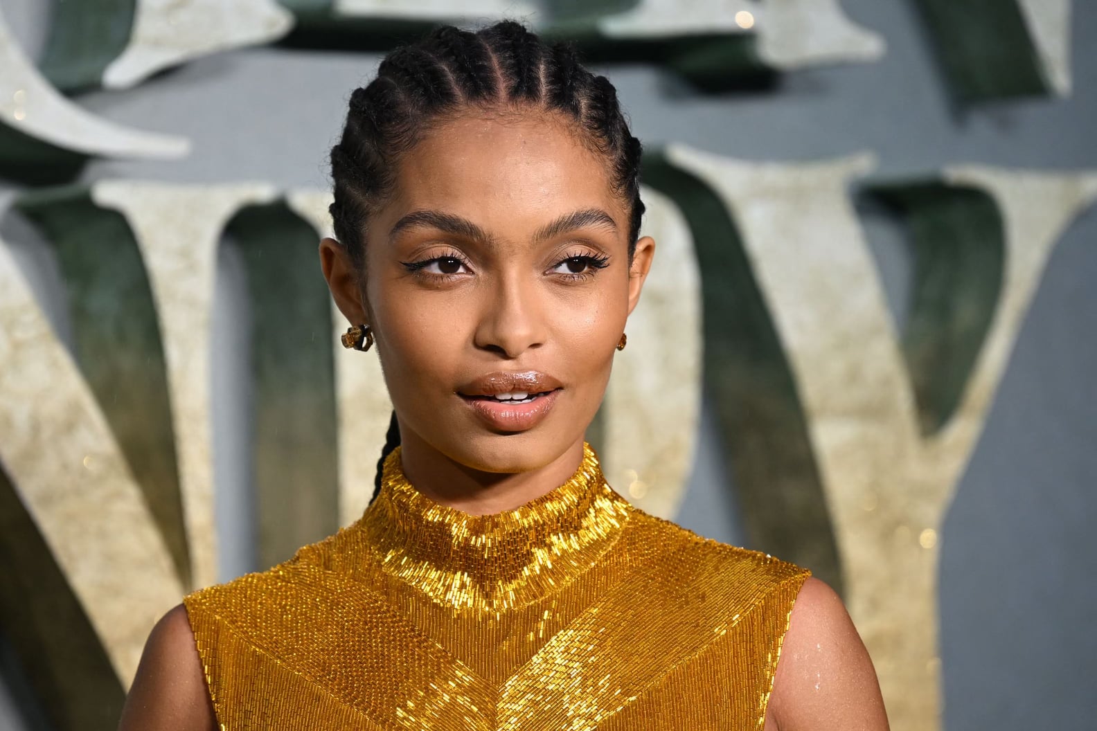Yara Shahidi's Gold Dress at the Peter Pan & Wendy Premiere | PS Fashion