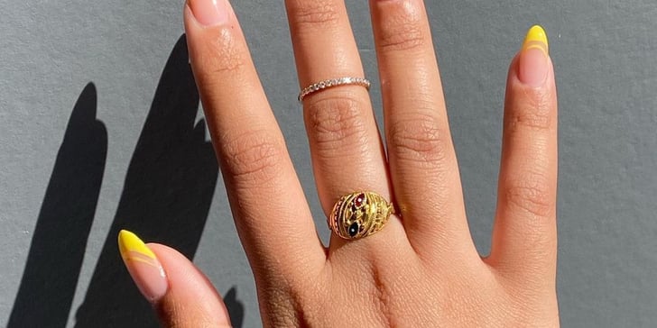 The Double French Manicure Nail-Art Trend For Summer | POPSUGAR Beauty