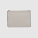 Princess Beatrice Monogrammed Silver Clutch | POPSUGAR Fashion