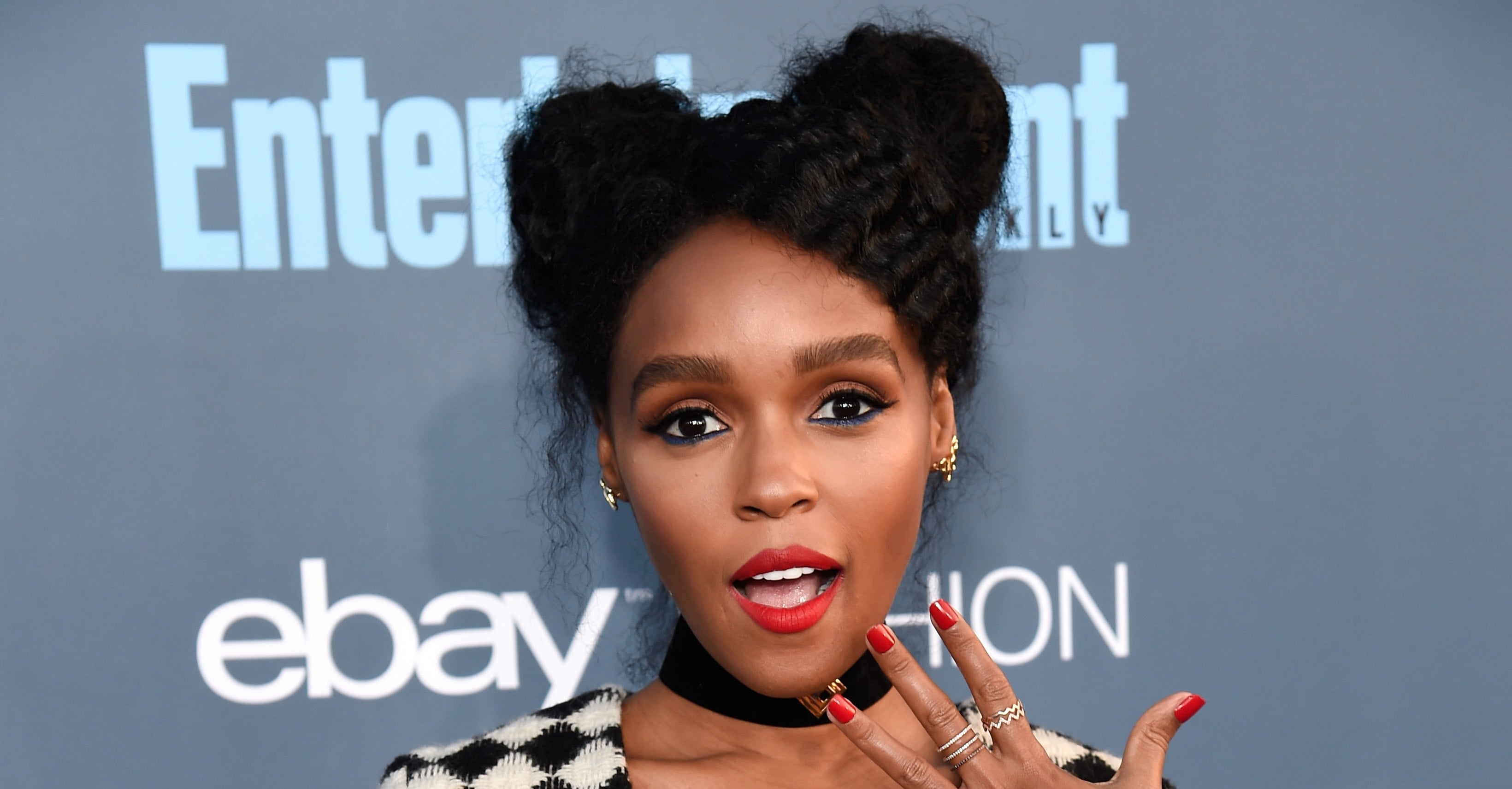 Janelle Monae Makeup and Hair at 2017 Critics' Choice Awards | PS Beauty
