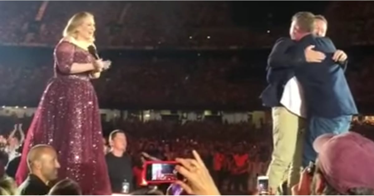 Adele Helps Gay Couple Get Engaged on Stage March 2017 | POPSUGAR Celebrity