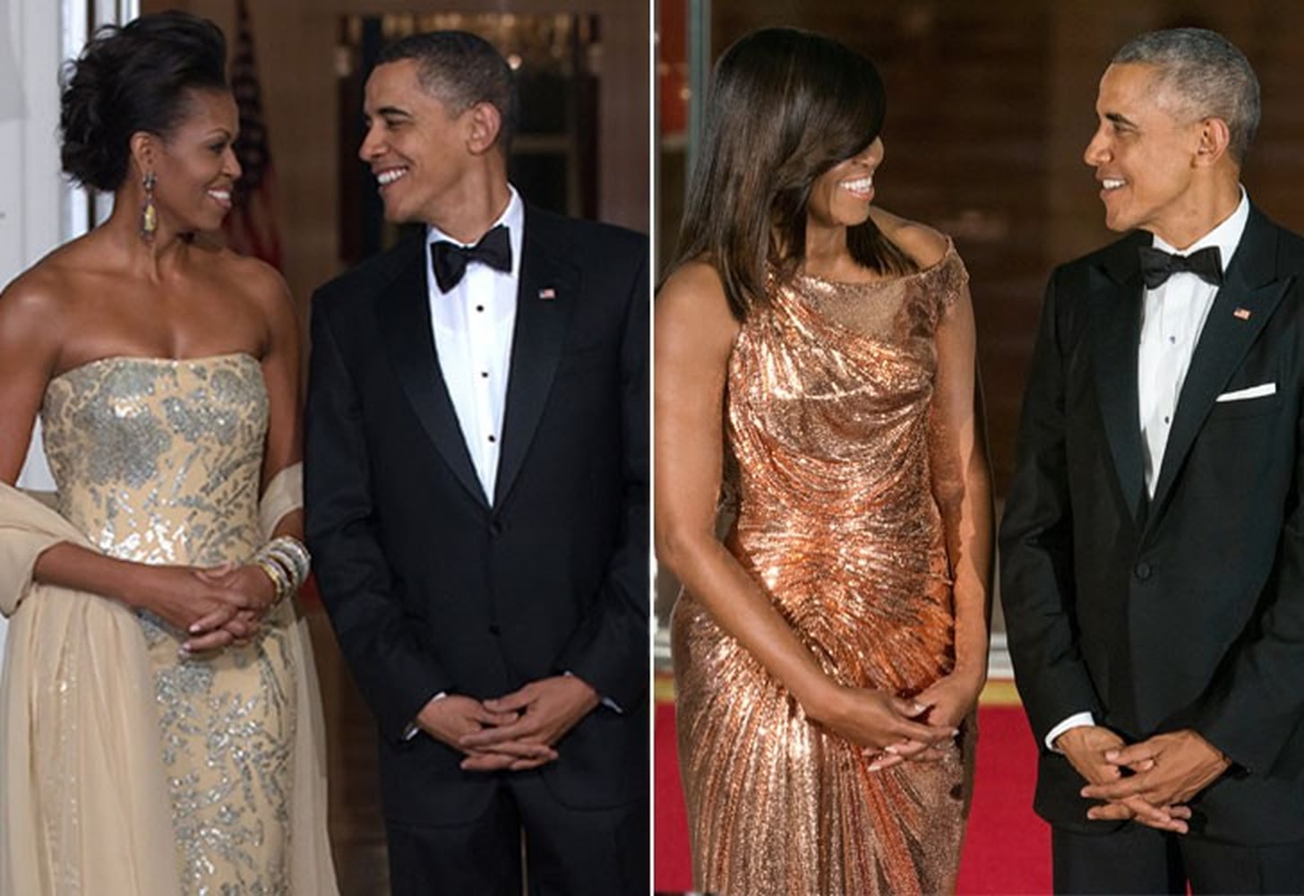 Barack and Michelle Obama at First and Last State Dinners | PS Celebrity