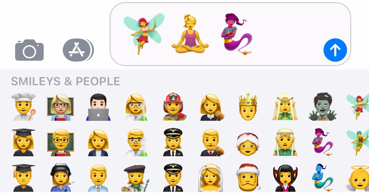 Complete List of All 190 New Apple Emoji iOS 11.1 Fall 2017 | POPSUGAR News