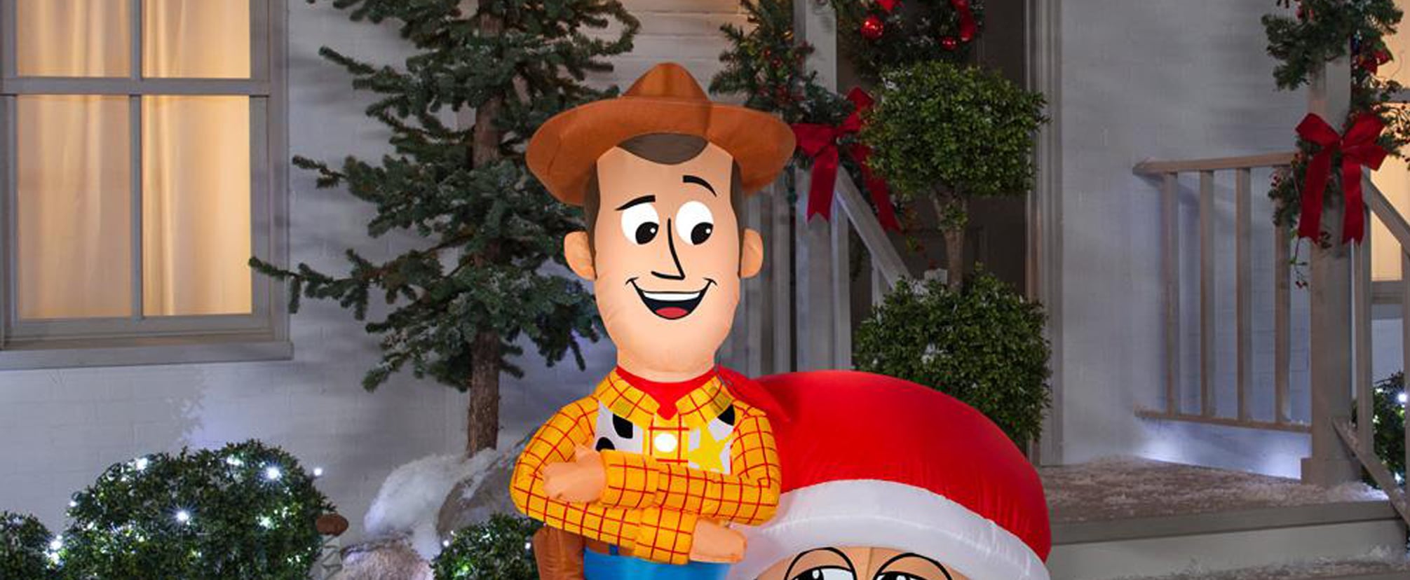 Toy Story Woody and Slinky Holiday Inflatable at Home Depot | POPSUGAR ...
