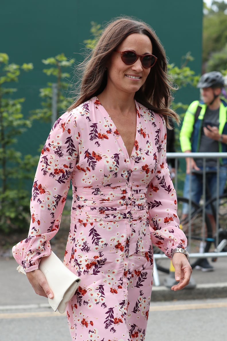 Pippa Middleton's Pink Floral Dress at Wimbledon 2019 | PS Fashion