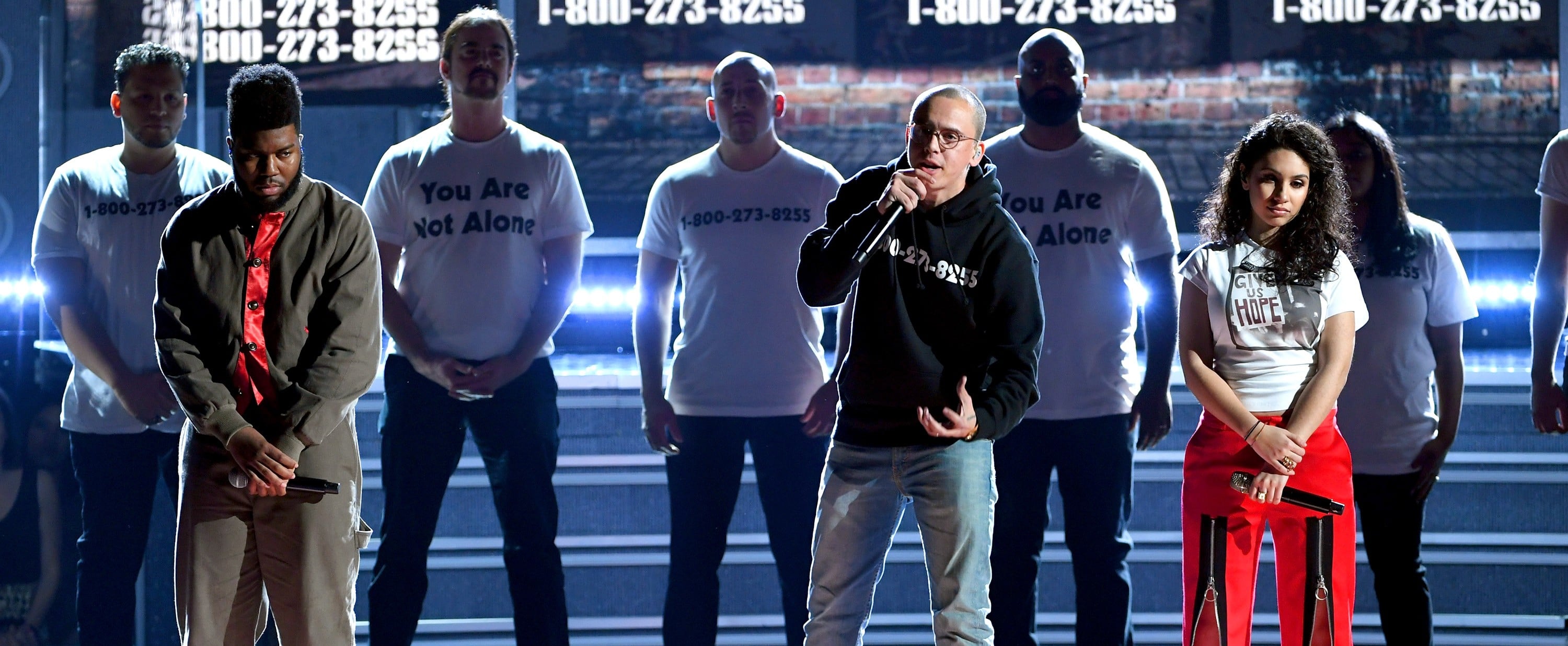 Logic Alessia Cara Khalid Performance at Grammys 2018 Video | POPSUGAR ...