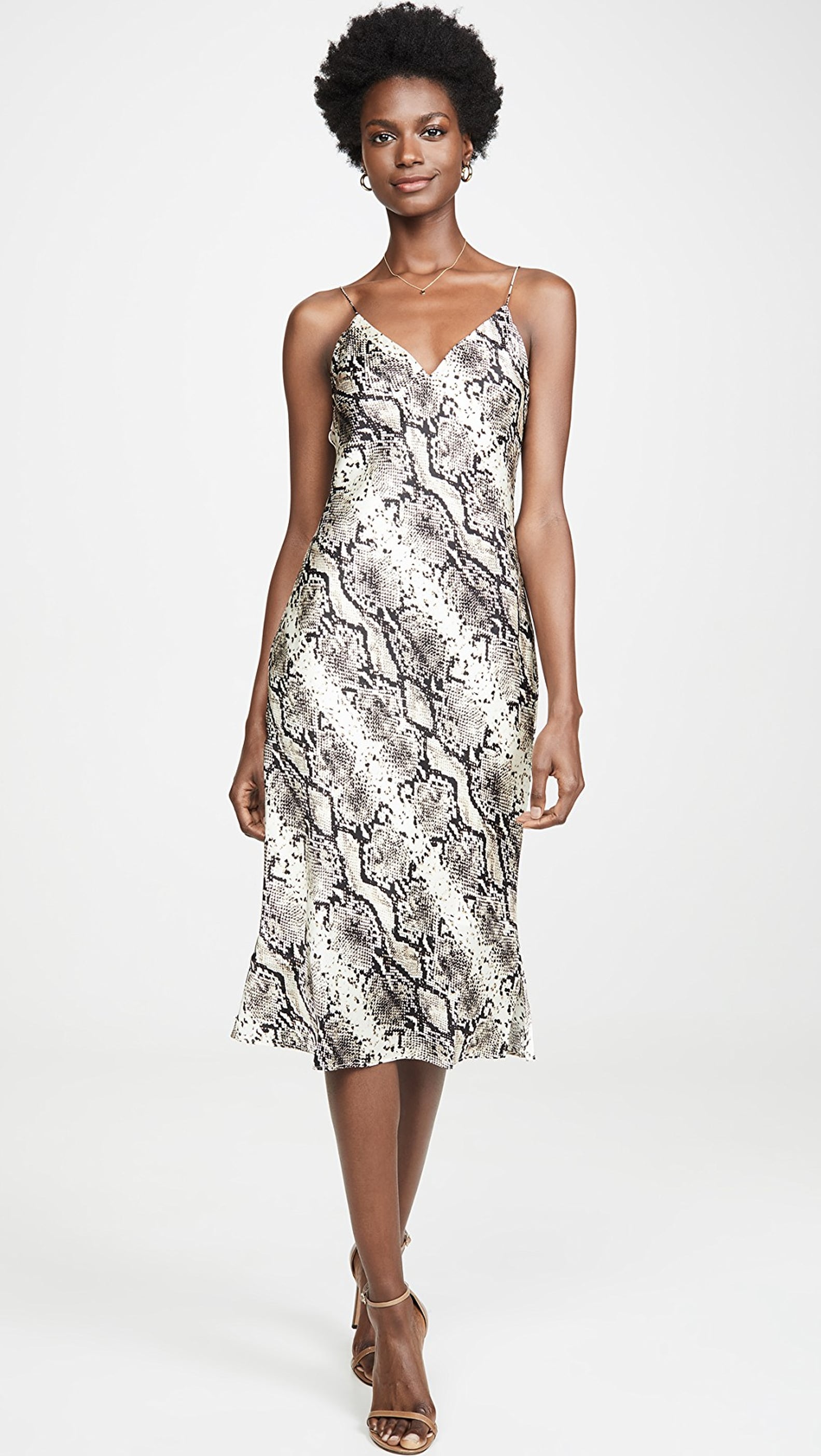 Jennifer Aniston's Printed John Galliano Slip Dress | PS Fashion