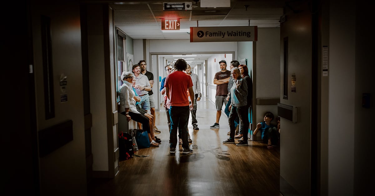 Birth Photographer's Photo of Family in the Waiting Room | POPSUGAR Family