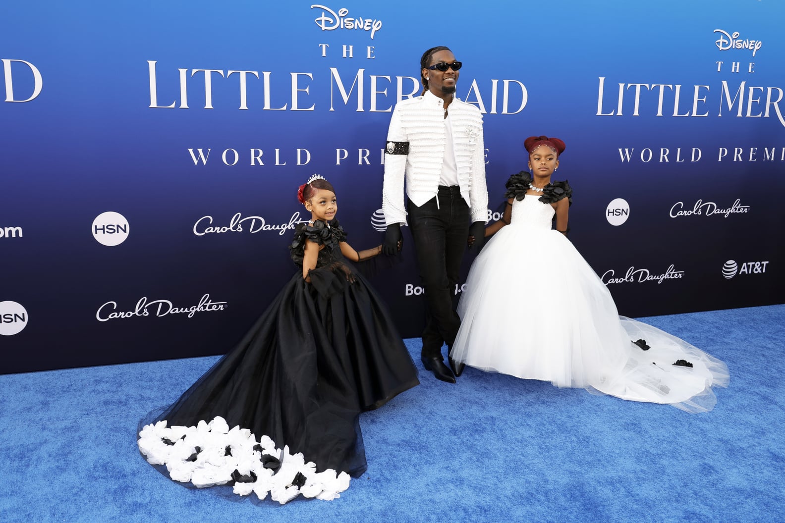Offset & Daughters Kalea, Kulture at Little Mermaid Premiere | PS Celebrity