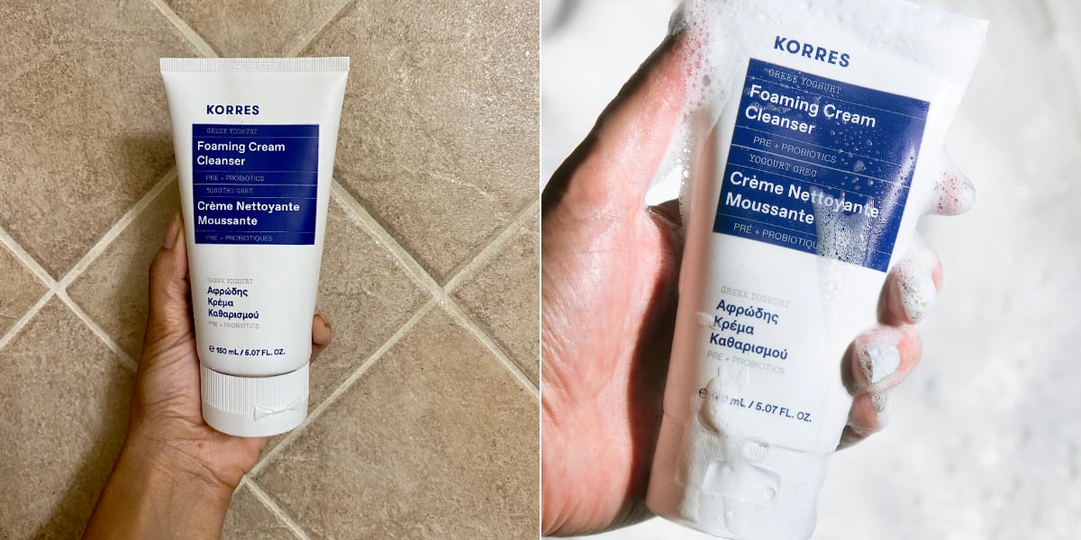 Korres Greek Yoghurt Foaming Cream Cleanser Review | POPSUGAR Beauty