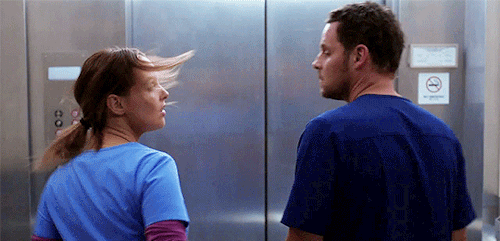 When They Make Out in the Elevator | Grey's Anatomy Jo and Alex GIFs ...