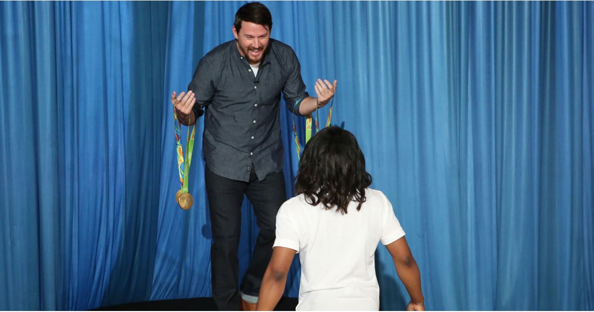 Channing Tatum Meeting Simone Biles on Ellen DeGeneres Show | POPSUGAR ...