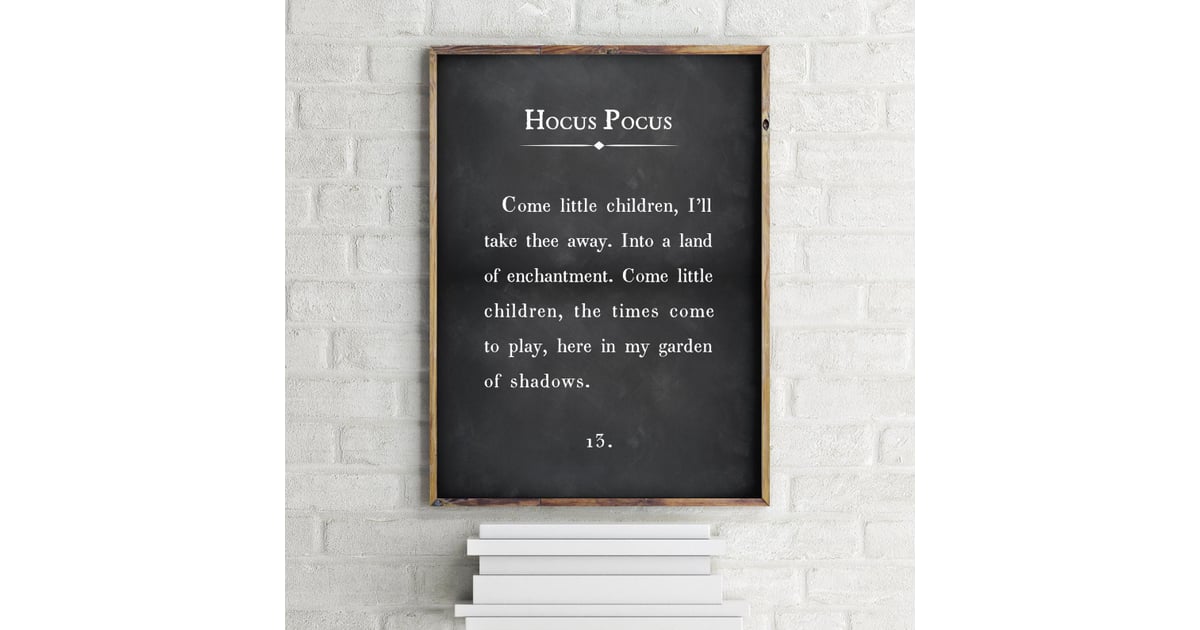 Hocus Pocus Printable Wall Art | Best Hocus Pocus Merchandise | 2020 ...